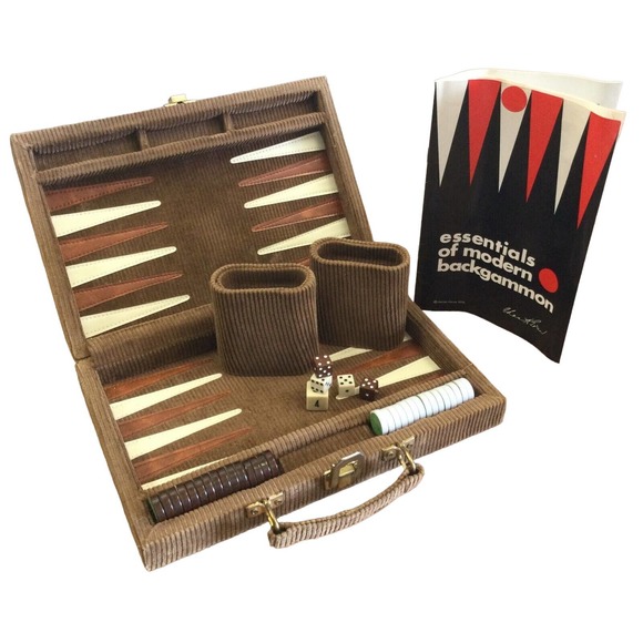 Unbranded | Games | Vintage Backgammon Briefcase Game Set Brown White ...